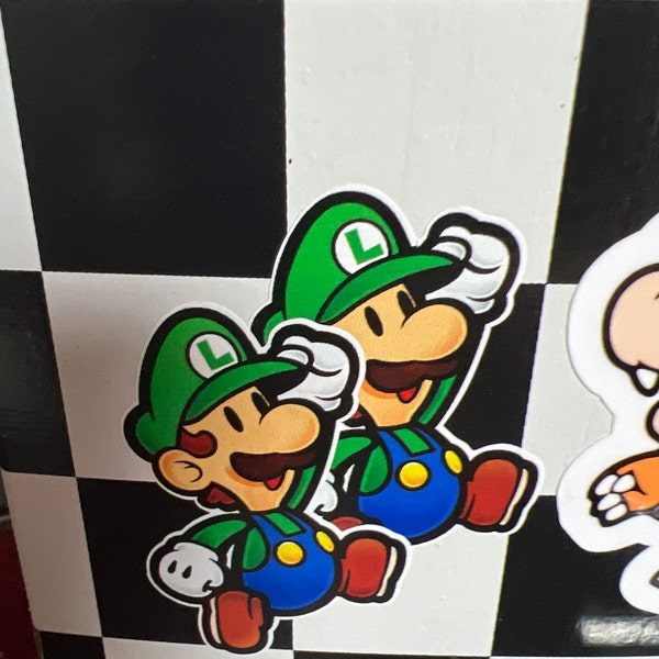 PAPER LUIGI Vinyl Decal From Super Mario Bros. Paper Mario Sticker for ...