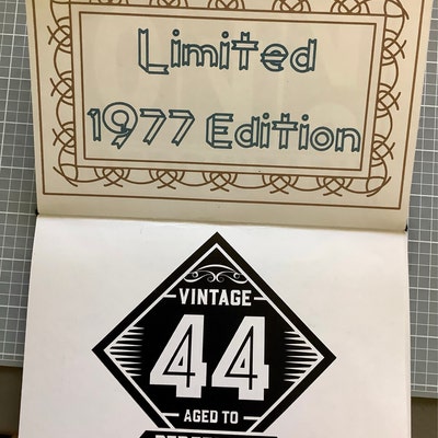 Vintage 44 SVG Clipart Vintage 44 Cut File Vintage 44 Aged - Etsy