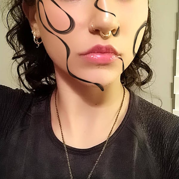 Yellow Gold Triple Stacked Septum Ring ~ 3 in 1 Nose Hoop ~ Piercing ...
