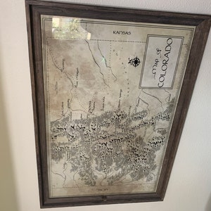 Texas Map / Tolkien Style / Free US Shipping | Etsy