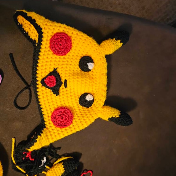 Pikachu Hat Crochet Pattern Pokemon Crochet Hat Pattern Pikachu Costume ...