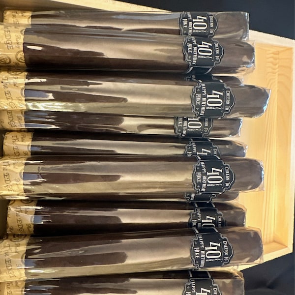 Custom Birthday Cigar Labels, Custom Milestone Cigar Labels, 30th, 40th ...