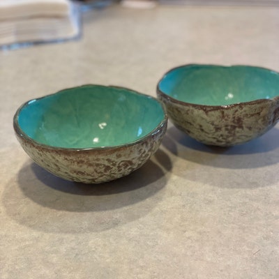 Turquoise Blue Ceramic Fruit Bowl, Large Fruit Bowl, Centerpiece Bowl ...