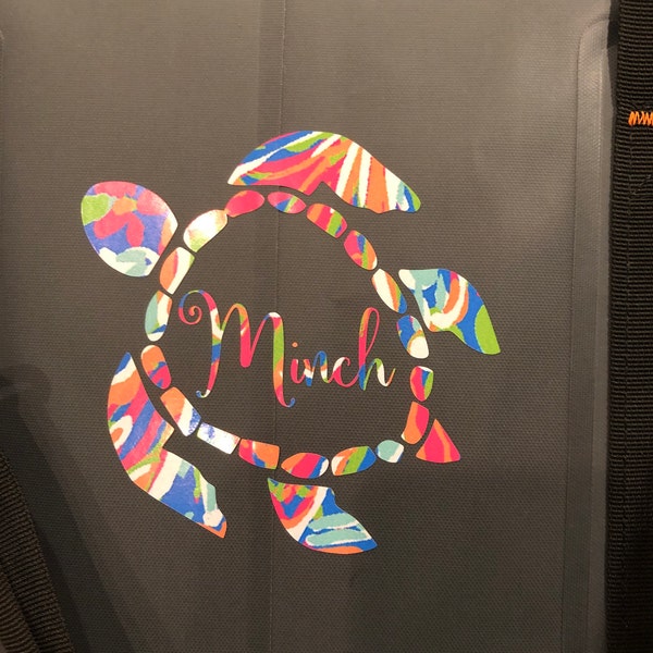 Car Decal / Sea Turtle Monogram Decals / Yeti Decals / Decals / Sticky ...