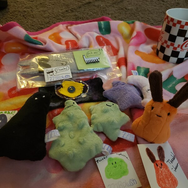 Plush Germ Booger Slime Goo Snot Yucky Monster Gross Virus Stuffed Toy ...