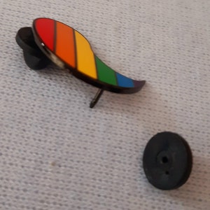 Customizable Pride Pin single Half LGBT Gay Bi Lesbian Trans Ace ...