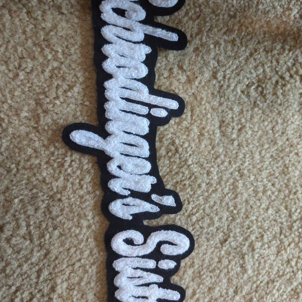 Custom Chenille Script Name Letterman Jacket Patch MADE IN USA - Etsy