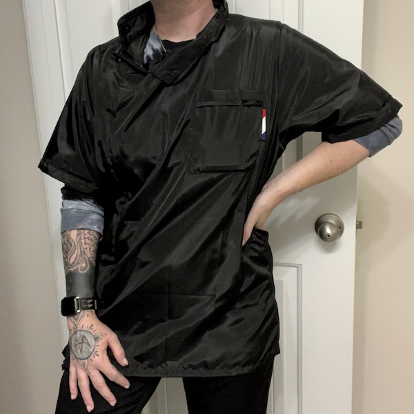 Retro Barber Smock With Different Color of Trim - Vintage Barber Smock ...