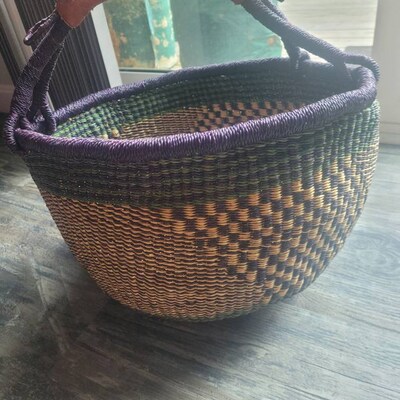 African Rwanda Woven Basket Biko Pink - Etsy