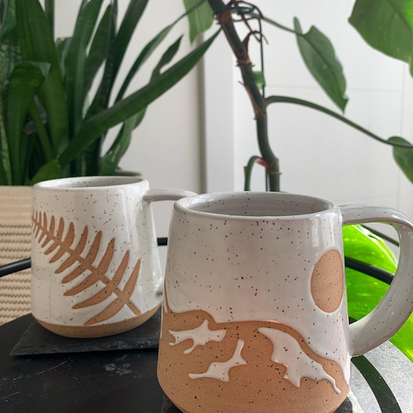 Sea Turtle Mug Ocean Life Mug Sea Turtle Gift Handmade Pottery Mug ...