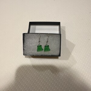 Fred the Frog but Hes a Cowboy / Mini Frog Earrings - Etsy