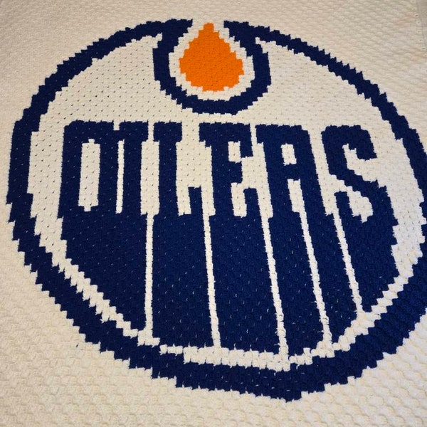 Edmonton Oilers Twin/queen Size Crochet Pattern - Etsy Canada