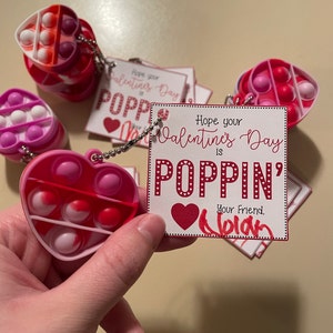 Hope Your Valentines Day is Poppin Digital Printable Pop It Valentine ...