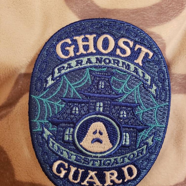 Ghost Guard: Paranormal Investigator Embroidered Patch - Glow-in-the ...