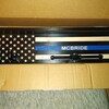 Engraved Personalized Police Gear Rack Thin Blue Line Galvanized Steel ...