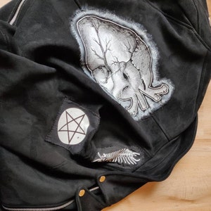 Rib Cage Back Patch Bones Patch Skeleton Back Patch Large - Etsy UK