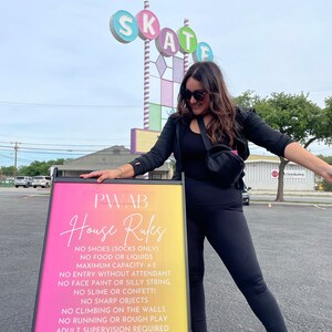 Bounce House Rules, Sidewalk Sign, A-frame Business Sign, Business Menu ...