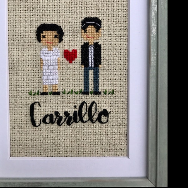 Faux Calligraphy Cursive Brush Lettering Cross Stitch Embroidery ...