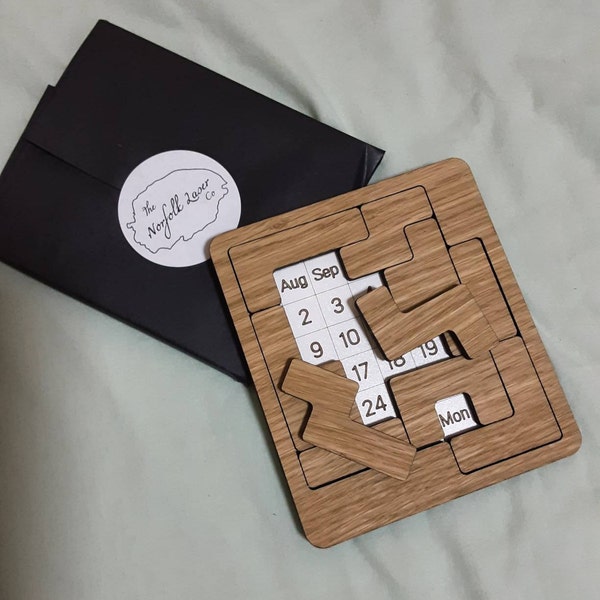 Daily Calendar With Weekdays Puzzle | Infinite Puzzle | Gift for Puzzle ...