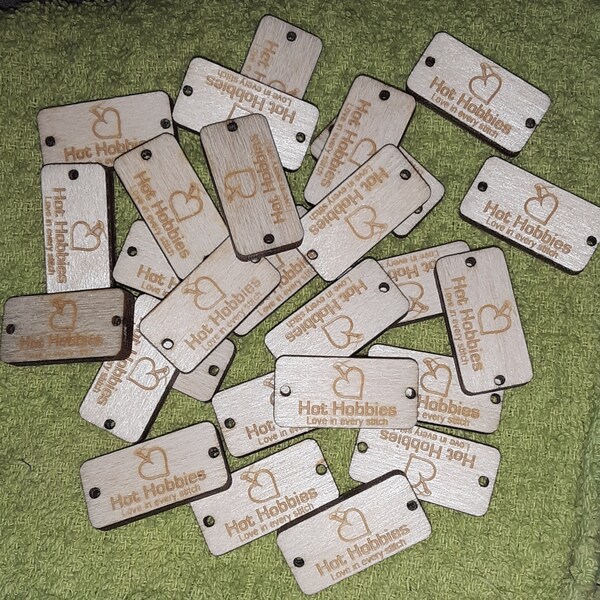 25 "your Logo" Tags. Custom Store Tags. Laser Engraved Wood. Custom ...