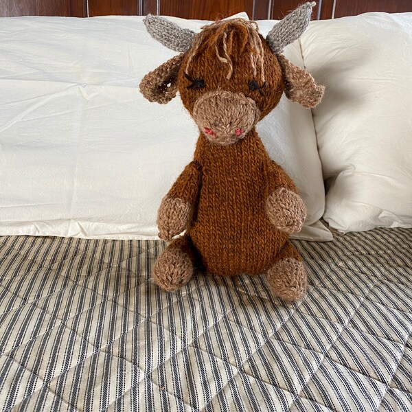 Highland Cow Knitting Pattern - Etsy