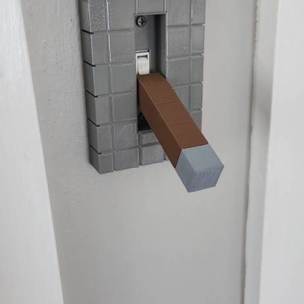 Minecraft-inspired Double Lever Light Switch Plate - Etsy