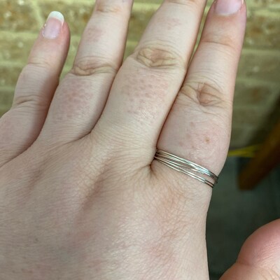 Wedding Rings. 4mm and 3mm Set. Wedding Band Set. Wedding Bands. Modern ...