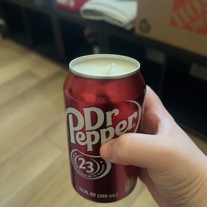 Dr Pepper Scented Soy Wax Candle Hand Poured Dr Pepper Custom Scented ...