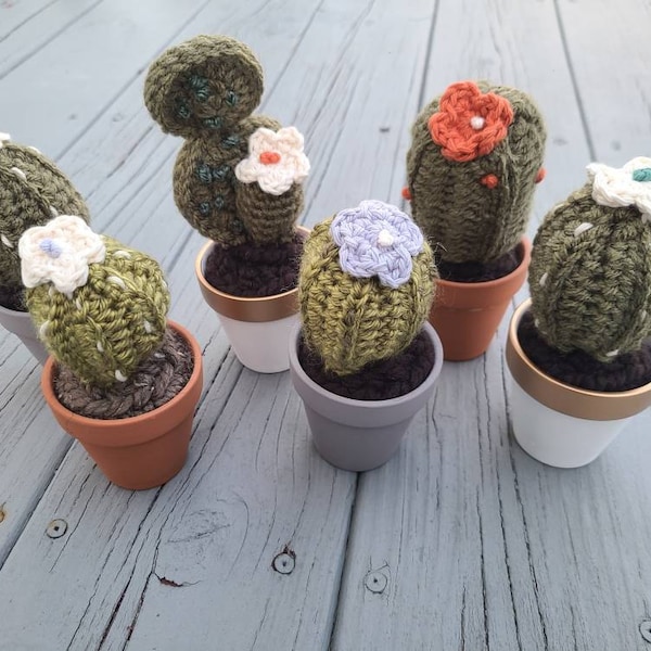 Crochet Cacti Pattern, Cacti Pattern, Crochet Pattern, Mini Cacti, UK ...