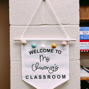 Personalized Teacher Door Hanger Boho Teacher Classroom - Etsy