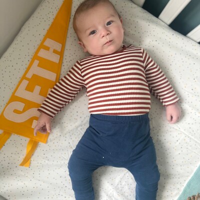 Large Custom Pennant Flag Cursive Font - Etsy