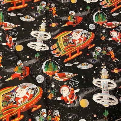 Quilting Santa Panel - Etsy