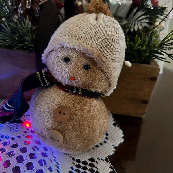 Primitive Snowman -snowman Doll- Farmhouse Snowman- Handmade Snowman ...