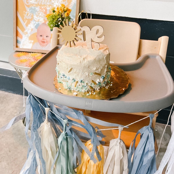 One Cake Topper, Sun Cake Topper, First Trip Around the Sun Birthday ...