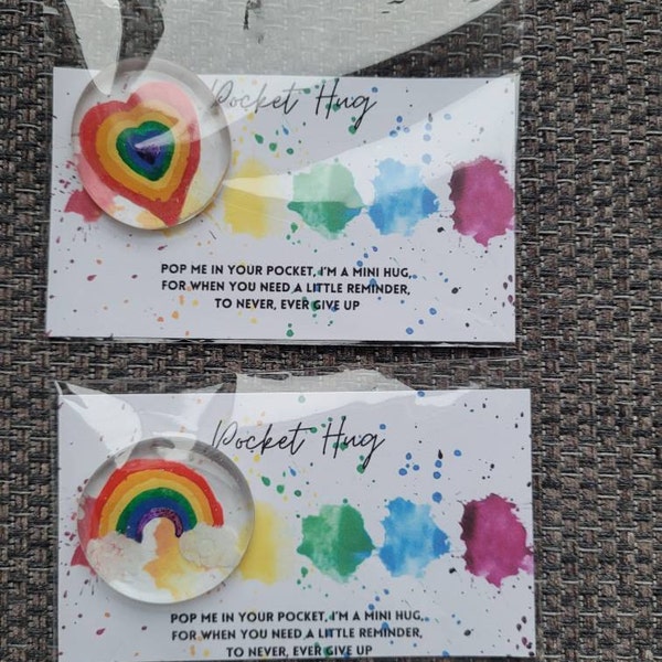 Bumble Bee Pocket Hug, Glass Fidget Pebble, Uplifting Present, Bumble ...