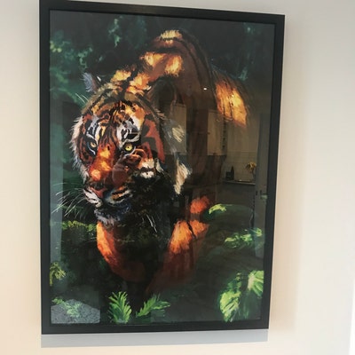 Prowling Tiger Artwork Tiger Painting Print Jungle Cat - Etsy UK