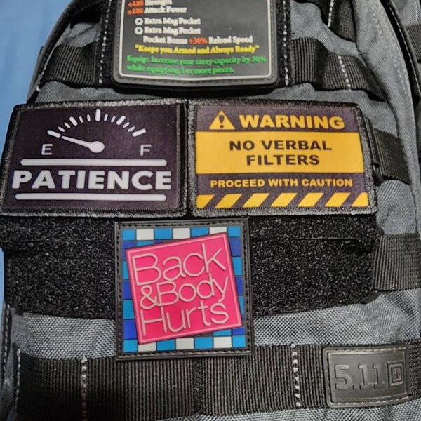 OSHT Funny PVC Morale Patch - Etsy