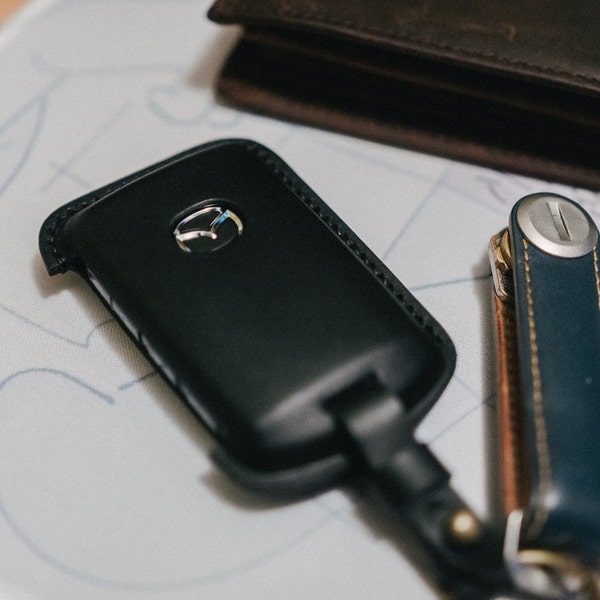 Leather Car Key Case for 3 6 Cx-3 Cx-4 Cx-5 Cx-7 Cx-8 Cx-9 Cx-30 Cx-50 ...