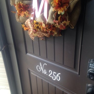Vinyl House Door Numbers door number decals house number | Etsy