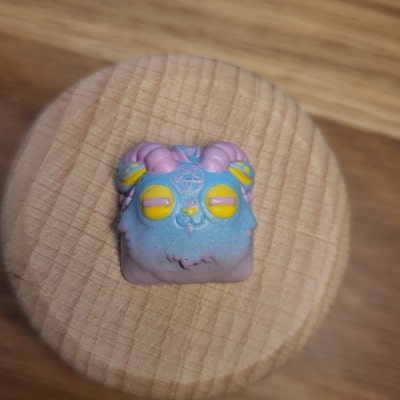Satanic Cute Goat Resin Keycap for Mechanical Keyboards With Cherry Mx ...
