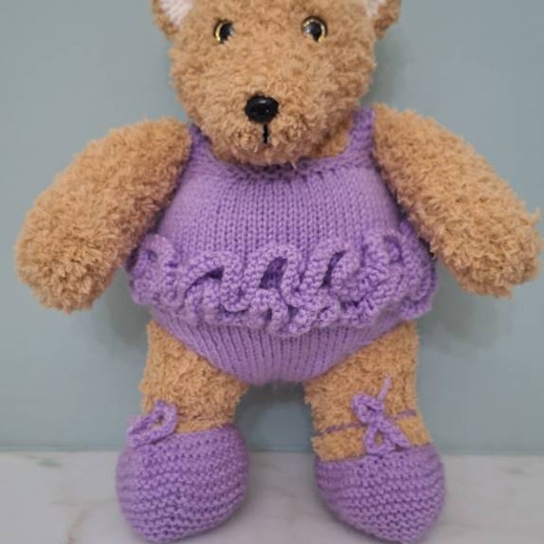 Little Ted the Bear PDF Knitting Pattern Download - Knitted Flat ...
