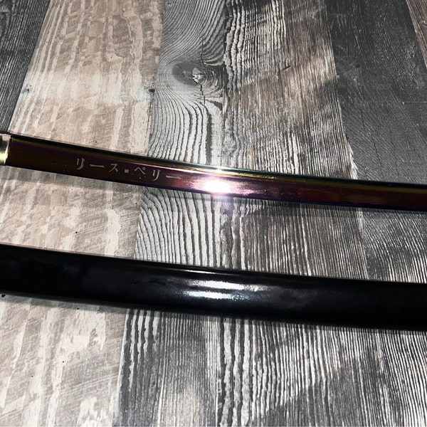 Monogram Custom Japanese Katana, Personalized Sword, 41“ SHARP Blade ...