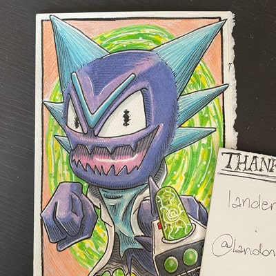 Kronk With Shoulder Angel & Devil original Drawing - Etsy