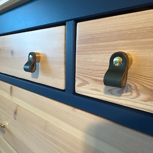 Nautical Cabinet Pulls Rope Drawer Pulls Rope Pulls With Leather Accent ...