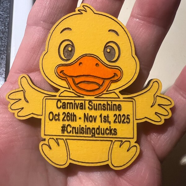 Personalized Cruising Duck Magnet: Cruise Keepsake - Etsy