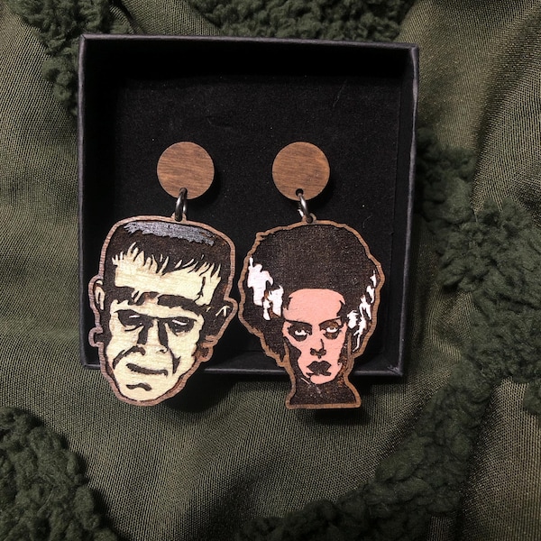 Terrifying Clown Large Earrings With Stainless Stud Posts, French Hooks ...