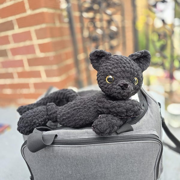 LITTLE Kosmo Kitty Knotted Lovey — Crochet Cat PATTERN - Etsy