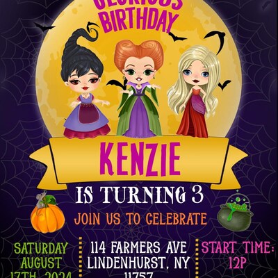 Editable 9th Birthday Invitation Template Rainbow Glitter Birthday ...