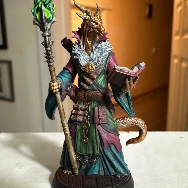 Scythe Warlock - Female Elf Witch - Necromancer Woman - Dnd Mini - Etsy