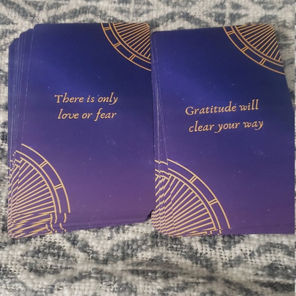 The Intuition Oracle Deck | 44-card Oracle Cards | Purple and Gold Deck ...